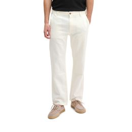 Marc O'Polo Regular-fit-Jeans MARC O'POLO "aus Bio-Baumwolle und Leinen", Herren, Gr. 34, L&auml;nge 34, wei&szlig;, Obermaterial: 67% Baumwolle, 33% Leinen, unifarben, regular fit normal, Jeans