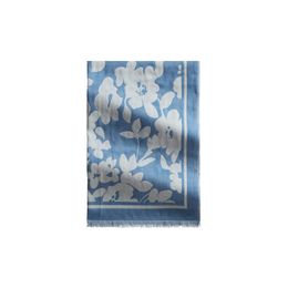 Marc O'Polo Schal MARC O'POLO "aus reiner Bio-Baumwolle", Damen, blau (medium blau), Obermaterial: 100% Baumwolle, gemustert, Modet&uuml;cher Schal