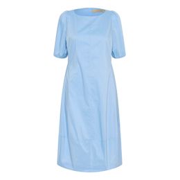 Midikleid Culture "Kleid CUantoinett", Damen, Gr. XXL, N-Gr, blau (forever blau), Obermaterial: 65% Baumwolle CO. 33% Polyester PES. 2% Elasthan EL., Kleider Midikleid