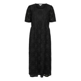 Midikleid Culture "Kleid CUhenriette", Damen, Gr. L, N-Gr, schwarz, Obermaterial: 70% Polyamid PA. 30% Baumwolle CO., Kleider Midikleid