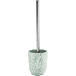 WC-Garnitur Kleine Wolke "Serena", gr&uuml;n (maledivia), B:9,8cm H:41cm L:9,8cm, Steinzeug, Reinigungsb&uuml;rsten