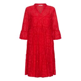 Midikleid Cream "Kleid CRTiley", Damen, Gr. 34, N-Gr, rot (high risk rot), Obermaterial: 60% Baumwolle CO. 40% Polyamid PA., Kleider Midikleid