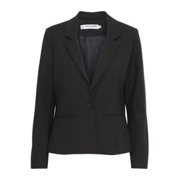 Blusenblazer Pulz Jeans "Blazer PZBINDY", Damen, Gr. 38, schwarz (schwarz beauty), Obermaterial: 53% Baumwolle CO. 44% Polyester PES. 3% Elasthan EL., Blazer Blusenblazer