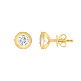 Paar Ohrstecker ONE ELEMENT "Ohrstecker Ohrringe aus 585 Gold", gold, Ohrringe, Damen, Damen, 1 VS = sehr kleine Einschl&uuml;sse mit Diamanten, Diamanten Gelbgold 585 Gold, Diamanten, Gelbgold 585, Gold, mit 2 Lab Grown Diamanten / Labordiamanten 1 ct