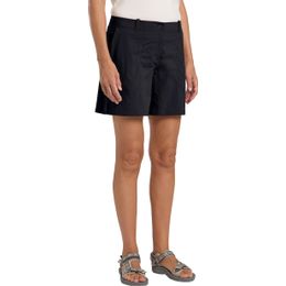 Shorts Jack Wolfskin "DESERT SHORTS W", Damen, Gr. 46, N-Gr, blau (schwarznavy), Obermaterial: 95% Polyamid, 5% Elasthan, Hosen Shorts
