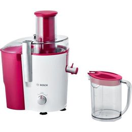 Bosch Entsafter "VitaJuice 2 MES25C0, XL-Einf&uuml;llschacht, Edelstahl-Microfilter-Sieb", rot (wei&szlig;, cherry cassis), B:31,2cm H:31cm T:18cm, Entsafter, Ausgie&szlig;er mit DripStop, sp&uuml;lmaschinengeeignet, wei&szlig; / cherry cassis