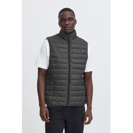 Steppweste Blend "BHRomsey", Herren, Gr. S, iron gate, 100% Nylon, unifarben, regular fit normal, Westen Steppweste, Steppweste mit Stehkragen