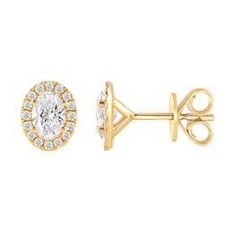 Paar Ohrstecker ONE ELEMENT "Ohrstecker Ohrringe aus 585 Gold", gold, Ohrringe, Damen, Damen, 0,76 VS = sehr kleine Einschl&uuml;sse mit Diamanten, Diamanten Gelbgold 585 Gold, Diamanten, Gelbgold 585, Gold, mit 34 Lab Grown Diamanten / Labordiamanten 0,76 ct