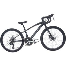Jugendfahrrad CHILLIZ "GL.10" Gr. 31, schwarz, matt, Fahrr&auml;der, Kinder, 31cm, 24 Zoll (60,96cm) hinten: 24 Zoll (60,96cm)