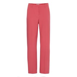 Marlene-Hose Ichi "Anzug IHLEXI", Damen, Gr. 38, N-Gr, orange (holly berry), Obermaterial: 90% Polyester PES. 10% Elasthan EL., Hosen