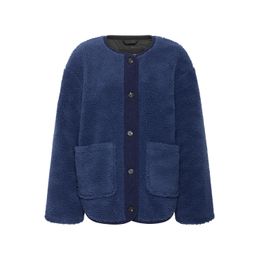 Wintermantel B.Young "Jacke BYCOTTY", Damen, Gr. 44, blau (schwarz denim mix), Obermaterial: 100% Polyester PES., M&auml;ntel Wintermantel