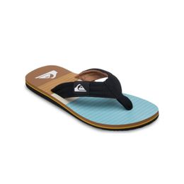 Sandale Quiksilver "Molokai Layback", Herren, Gr. 13(46), tobacco braun tijuana, Obermaterial:Obermaterial: 100% Baumwolltextil, Futter: 100% Polyestertextil, Laufsohle: 100% Schwammgummi;, Schuhe Sandale