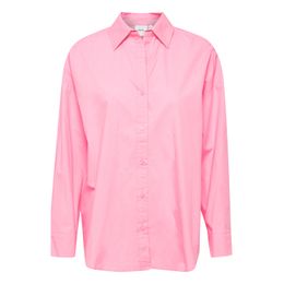 Langarmbluse Ichi "Langarm - Hemd IXSTORMIE", Damen, Gr. 40, pink (begonia pink), Obermaterial: 100% Baumwolle CO., Blusen