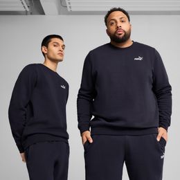 Langarmshirt Puma "ESS SMALL NO. 1 LOGO CREW FL", Herren, Gr. S, blau (new navy), Fleece, Obermaterial: 66% Baumwolle, 34% Polyester, unifarben, regular fit normal, Rundhals, Shirts Langarmshirt, Regular Fit, Langarm, Rundhalsausschnitt