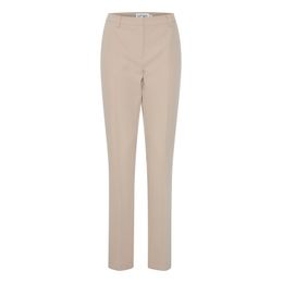 Marlene-Hose Ichi "Anzug IHLEXI", Damen, Gr. 34, N-Gr, beige (doeskin), Obermaterial: 90% Polyester PES. 10% Elasthan EL., Hosen