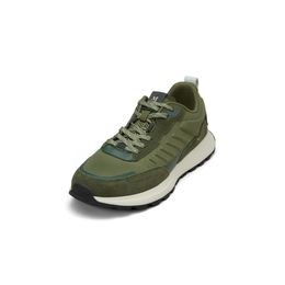 Marc O'Polo Sneaker MARC O'POLO "aus Veloursleder-Nylon-Mix", Herren, Gr. 42, mangrove, Obermaterial: 100% Leder, unifarben, Schuhe Sneaker