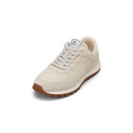 Marc O'Polo Sneaker MARC O'POLO "aus weichem Veloursleder", Damen, Gr. 36, light sand, Obermaterial: 100% Leder, unifarben, Schuhe Sneaker
