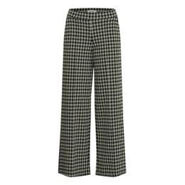 Stoffhose Ichi "Casual IHKATE", Damen, Gr. XL, N-Gr, blau (vetiver), Obermaterial: 74% Polyester PES. 22% Viskose CV. 4% Elasthan EL., Hosen Stoffhose