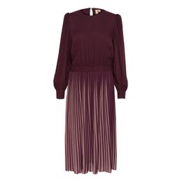 Jerseykleid Culture "Jerseykleid CUcarly", Damen, Gr. M, N-Gr, pink (oldrose, winetasting stripe), Obermaterial: 100% Viskose CV., Kleider Jerseykleid