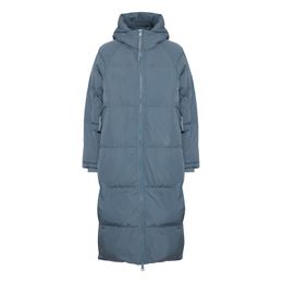 Wintermantel Ichi "Jacke IHBUNALA", Damen, Gr. L, blau (blau mirage), Obermaterial: 100% Polyester PES., M&auml;ntel Wintermantel