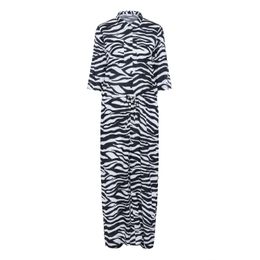 Jumpsuit Kaffe "Overall KAsanne", Damen, Gr. 34, N-Gr, schwarz (schwarz, chalk animal print), Obermaterial: 100% Viskose LENZING ECOVERO CV LenzEcov., Overalls Jumpsuit