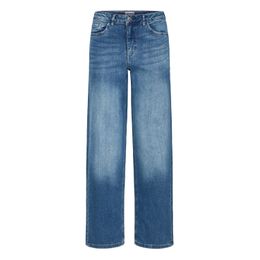 Regular-fit-Jeans Ichi "Jeans IHTWIGGY", Damen, Gr. 26, L&auml;nge 34, blau (medium blau), Obermaterial: 98% Baumwolle CO. 2% Elasthan EL., Jeans