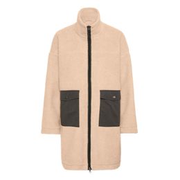 Wintermantel Culture "Jacke CUtally", Damen, Gr. L, beige (beige, braun), Obermaterial: 100% Polyester PES., M&auml;ntel Wintermantel