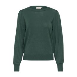 Strickpullover Kaffe "Strickpullover KAlone", Damen, Gr. L, gr&uuml;n (garden topiary), Obermaterial: 80% Viskose CV. 20% Nylon NY., Pullover Strickpullover