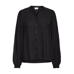 Langarmhemd Fransa "Langarm - Hemd FRMOSANA", Damen, Gr. XL, N-Gr, schwarz, Obermaterial: 100% Viskose CV., Hemden
