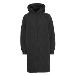 Wintermantel Ichi "Jacke IHHANSA", Damen, Gr. L, schwarz, Obermaterial: 100% Polyester PES., M&auml;ntel Wintermantel