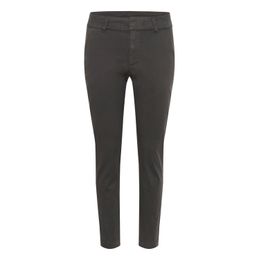 Marlene-Hose Kaffe "Hose KAmette", Damen, Gr. 34, N-Gr, schwarz (schwarz oyster), Obermaterial: 98% Baumwolle CO. 2% Elasthan EL., Hosen