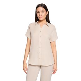 Schlupfbluse Betty Barclay "Damen mit Kragen", Damen, Gr. 38, beige, Obermaterial: 100% Baumwolle, figurumspielend normal, Blusen Schlupfbluse