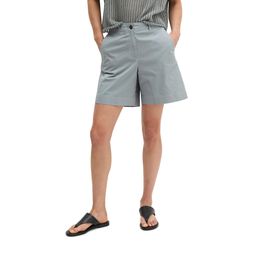 Marc O'Polo Shorts MARC O'POLO "aus Organic Cotton-Lyocell-Leinen-Mix", Damen, Gr. 40, Normalgr&ouml;&szlig;en, quiet sea, Twill, Obermaterial: 97% Baumwolle, 3% Elasthan, unifarben, regular fit kurz, Hosen Shorts