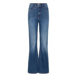 Regular-fit-Jeans Ichi "Jeans IHTWIGGY", Damen, Gr. 27, L&auml;nge 32, blau (medium blau), Obermaterial: 98% Baumwolle CO. 2% Elasthan EL., Jeans
