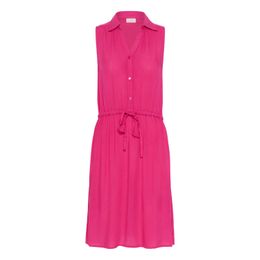 Midikleid Kaffe "Kleid KAcheer", Damen, Gr. 34, N-Gr, pink (very berry), Obermaterial: 100% Viskose LENZING ECOVERO CV LenzEcov., Kleider Midikleid