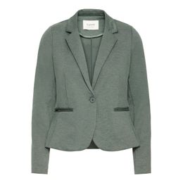 Blusenblazer B.Young "Blazer RIZETTA", Damen, Gr. 36, gr&uuml;n (gr&uuml;n gables melange), Obermaterial: 74% Polyester PES. 22% Viskose CV. 4% Elasthan EL., Blazer Blusenblazer