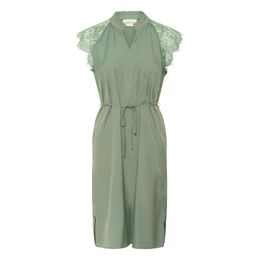 Midikleid Cream "Kleid CRNola", Damen, Gr. 42, N-Gr, gr&uuml;n (laurel wreath), Obermaterial: 50% Viskose CV. 40% Nylon NY. 10% Lyocell CLY., Kleider Midikleid