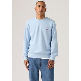 Levi's Sweatshirt LEVI'S "SWEATSHIRT NEW ORIGINAL CREW", Herren, Gr. XL, chambray blau french terry, angeraute Sweatware, Obermaterial: 100% Baumwolle, normal normal, Rundhals, Rippb&uuml;ndchen, Sweatshirts Sweatshirt, Innen weich angeraut