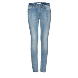 Regular-fit-Jeans Ichi "Jeans IHERIN", Damen, Gr. 28, L&auml;nge 32, blau (bleached light blau), Obermaterial: 98% Baumwolle CO. 2% Elasthan EL., Jeans