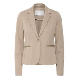 Blusenblazer B.Young "Blazer RIZETTA", Damen, Gr. 34, beige (roasted cashew), Obermaterial: 74% Polyester PES. 22% Viskose CV. 4% Elasthan EL., Blazer Blusenblazer