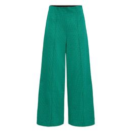 Stoffhose Ichi "Casual Hose IHKATE", Damen, Gr. L, N-Gr, gr&uuml;n (cadmium gr&uuml;n), Obermaterial: 70% Polyester PES. 28% Viskose CV. 2% Elasthan EL., Hosen Stoffhose