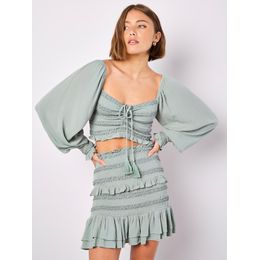 Klassische Bluse Apricot "Bluse", Damen, Gr. XS (34), gr&uuml;n (mint), Obermaterial: 100% Viskose CV., unifarben, Blusen Bluse, mit weiten Armen