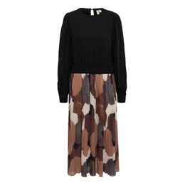 Jerseykleid Culture "Jerseykleid CUcarly", Damen, Gr. L, N-Gr, schwarz (schwarz art), Obermaterial: 100% Viskose CV., Kleider Jerseykleid