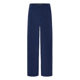 Stoffhose Ichi "Hose IHKATE", Damen, Gr. L, N-Gr, blau (patriot blau), Obermaterial: 97% Polyester PES. 3% Elasthan EL., Hosen Stoffhose