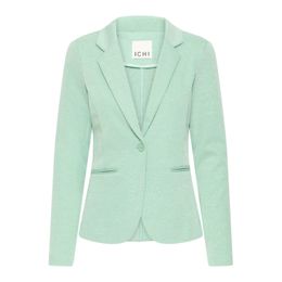 Blusenblazer Ichi "Blazer IHKATE", Damen, Gr. L, gr&uuml;n (light grass gr&uuml;n), Obermaterial: 60% Baumwolle CO. 40% Polyester PES., Blazer Blusenblazer