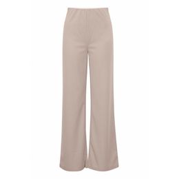 Stoffhose Ichi "Casual Hose IHKATINE", Damen, Gr. M, N-Gr, braun (fungi), Obermaterial: 95% Polyester PES. 5% Elasthan EL., Hosen Stoffhose