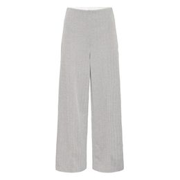 Stoffhose Ichi "Casual IHKATE", Damen, Gr. L, N-Gr, grau (sharkskin herringbone), Obermaterial: 73% Polyester PES. 25% Viskose CV. 2% Elasthan EL., Hosen Stoffhose
