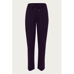 Stoffhose Kaffe "Strickhose KAjenny", Damen, Gr. S, N-Gr, blau (dawn lila), Obermaterial: 76% Polyester Pol. recyc.. 20% Viskose CV. 4% Elasthan EL., Hosen Stoffhose