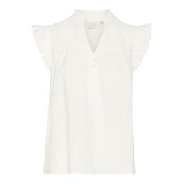 Blusentop Kaffe "Shirtbluse KAliany", Damen, Gr. 38, wei&szlig; (chalk), Obermaterial: 80% Viskose CV. 20% Nylon NY., Blusen Blusentop