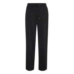Stoffhose Kaffe "Strickhose KAjenny", Damen, Gr. L, N-Gr, schwarz (schwarz deep), Obermaterial: 76% Polyester Pol. recyc.. 20% Viskose CV. 4% Elasthan EL., Hosen Stoffhose